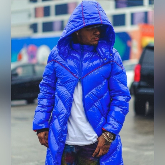 vie riche | Jackets & Coats | Vie Riche Unisex Shiny Quilted Long ...